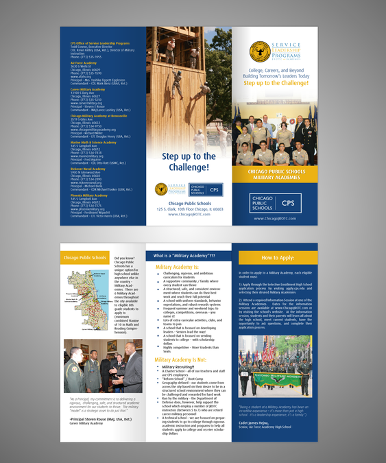 Help Chicago Public Schools - Military Academy Brochure with a new ...