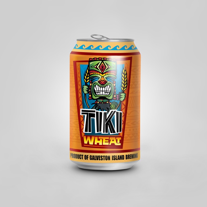 Create an original beer can logo for TIKI Wheat | Product label contest