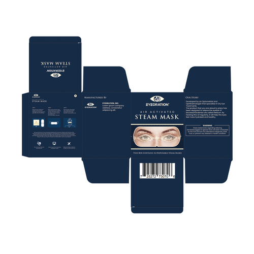 Designs | Steam Mask box design! Help dry eye patients! | Product ...