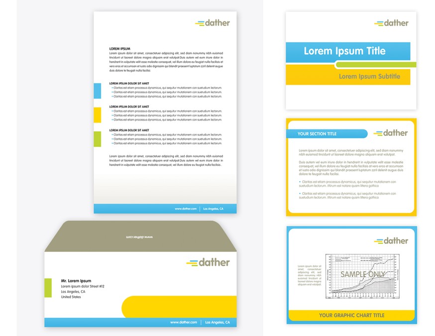 PowerPoint backgrounds and One-Sheet template for a startup | Other ...