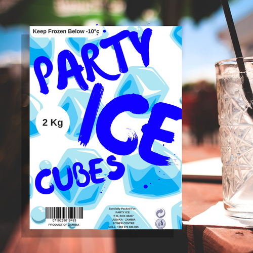 PARTY ICE CUBES | Product label contest