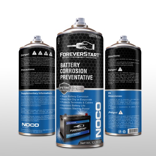 Aerosol can re-design with template and content provided | Product ...