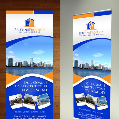 Create an eye-catching banner for Pristine Property Management ...