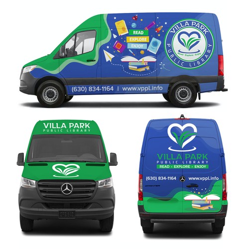 Designs | Design a visually appealing van wrap for our new library ...
