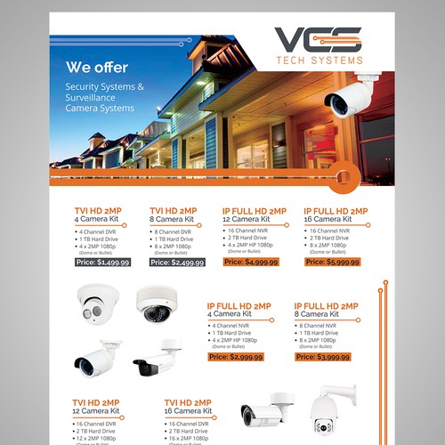 Security Camera - Full Page Flyer | Postcard, flyer or print contest