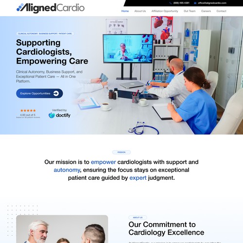 Designs | Website redesign for cardiology practice trying to attract ...