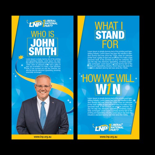 Designs | Political Candidate Brochure | Postcard, flyer or print contest