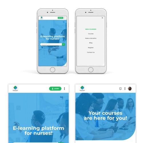 Designs | 2 pages for e-Learning platform | Web page design contest
