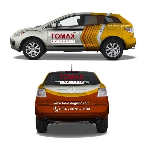 Awesome Tomax Logistics Car Wrap | Car, truck or van wrap contest