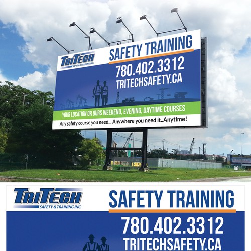 Designs | Redesign an awesome billboard for TriTech Safety | Signage ...