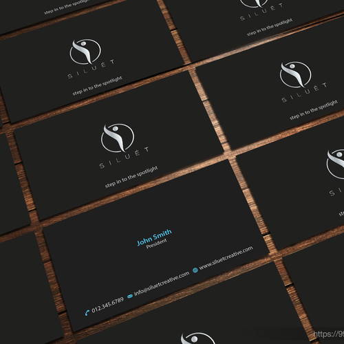 Business Card design for Siluet Creative. A multimedia art production ...