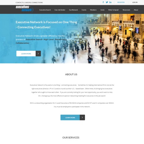 Design a website for Executives Network, an innovative executive search ...