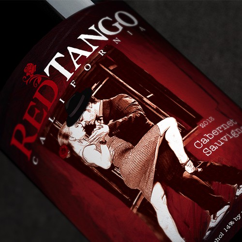 "Red Tango" Wine Bottle Label Design Contest | Product label contest