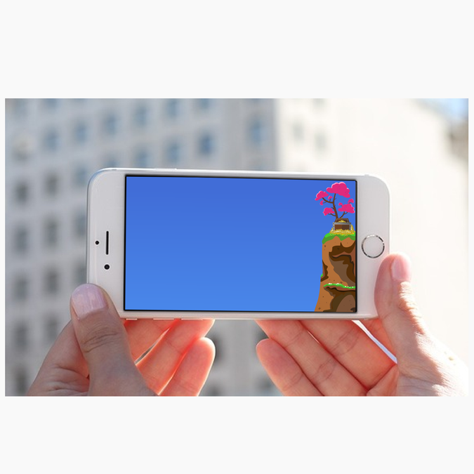 Create a fun vertical scroller background for an iPhone game - Mountain ...