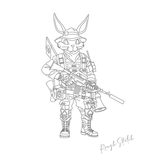 Designs | The Rabbits Got the Gun! Mascot/Caricature - Help us fight ...