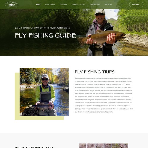Designs | We need a creative new design for our Fly Fishing website ...