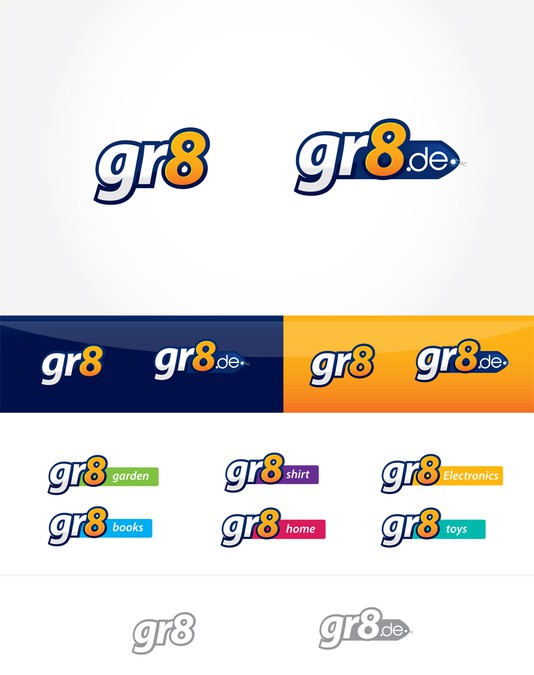 gr8 +++ GR8 +++ GR8.de +++ gr8.de benötigt logo | Logo design contest