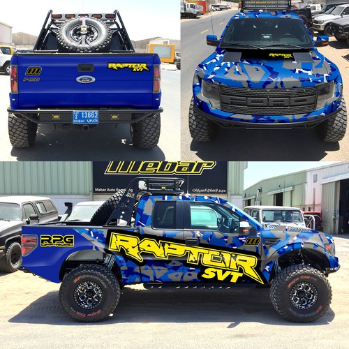 Design an awesome Car Wrap for a Ford Raptor | Car, truck or van wrap ...