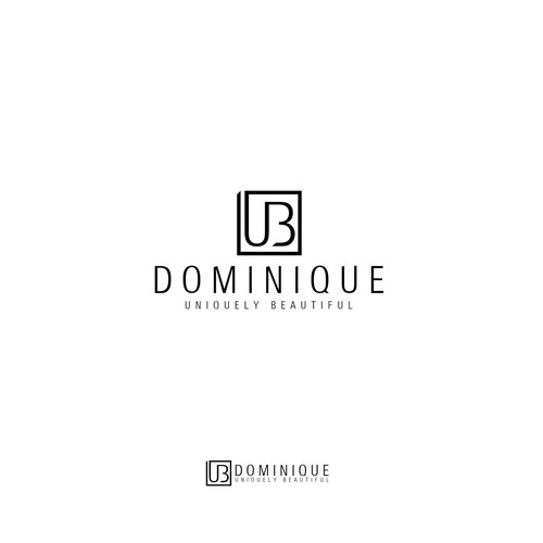 Create a clean simple logo for Dominique Uniquely Beautiful (Dominique ...