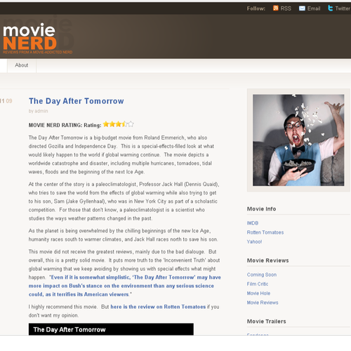 Website Logo for Movie Review Blog | Logo design contest