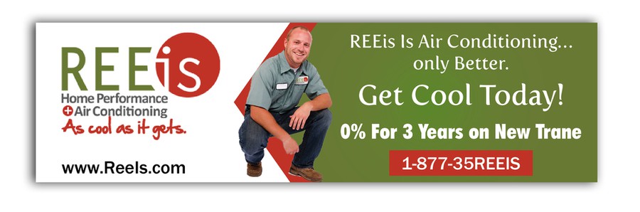 DIGITAL BILLBOARD DESIGN -- REEis Air Conditioning. As Cool As it Gets ...