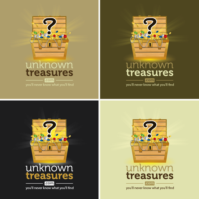 Looking for treasure chest with question mark emerging. All styles ...