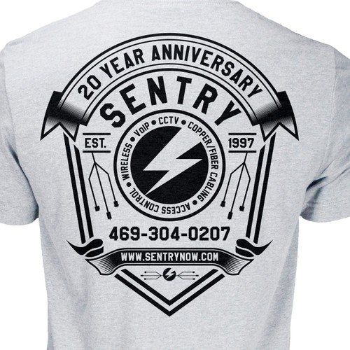 Company 20th Year Anniversary T Shirt Design T shirt Contest