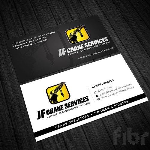 creative bussiness cards for a crane company | Business card contest