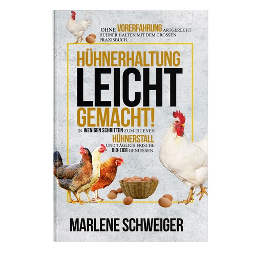 Designs | Chicken Farming Book Cover | Book cover contest