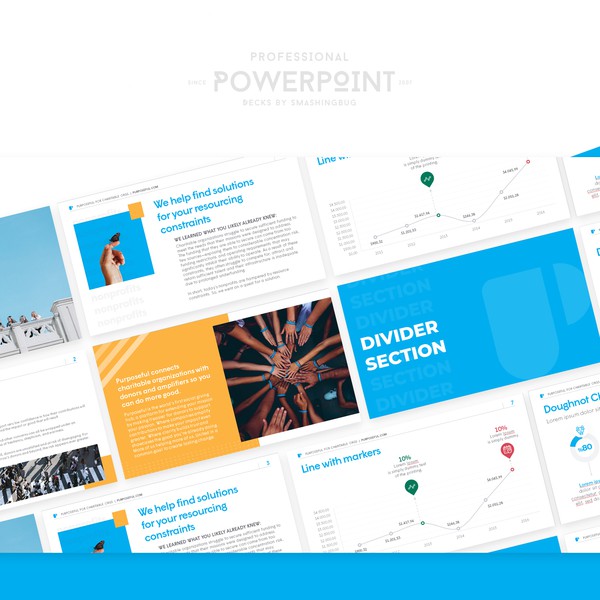 New powerpoint pitch deck template for newly revised brand | concours ...