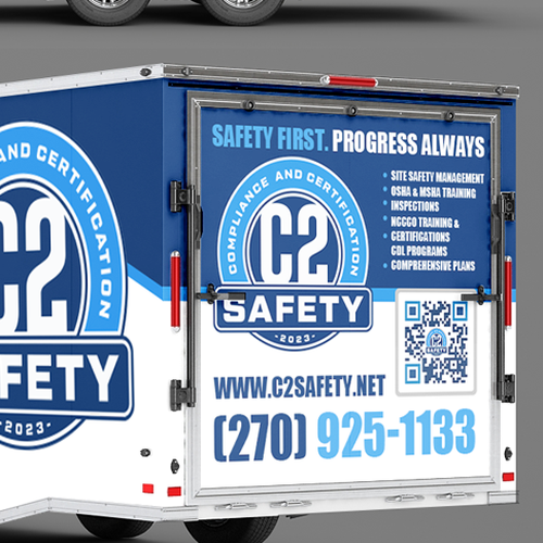 Designs | FULL Trailer Wrap - Construction Safety Company | Car, truck ...