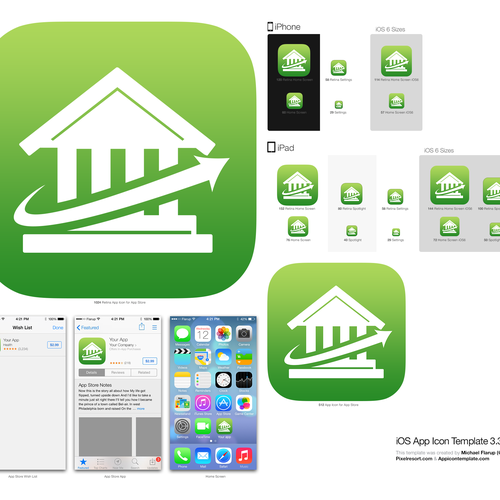 Design an iOS app icon that fits alongside our existing family of iOS ...