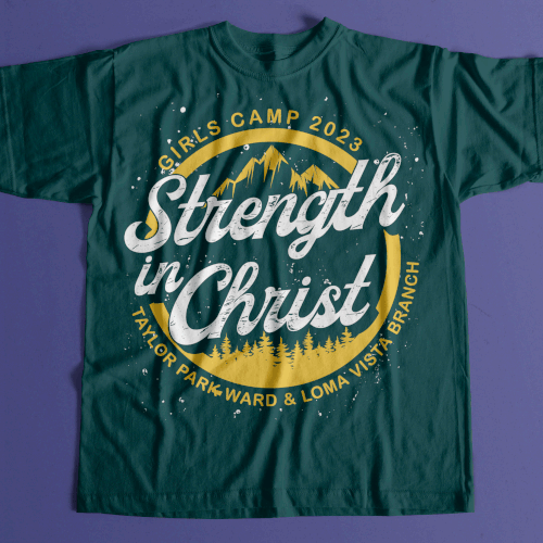 Designs | "Strength in Christ" girls camp shirt | T-shirt contest