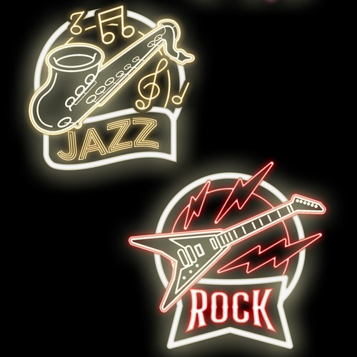 Designs | Design 4 music genre badges (rock, pop, Jazz, metal,...) for ...