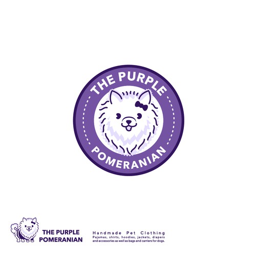Pretty puppy logo needed for The Purple Pomeranian | Logo design contest