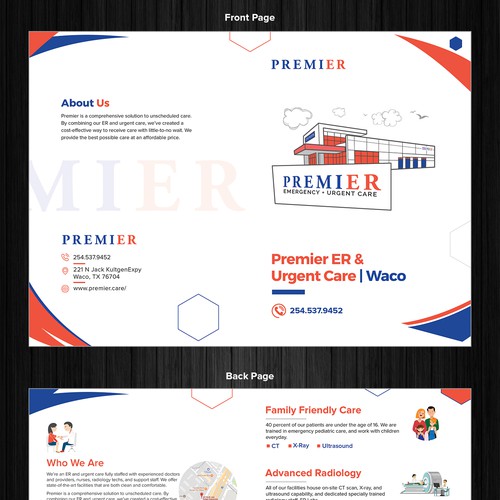 Illustrative Brochure for ER & Urgent Care | Brochure contest