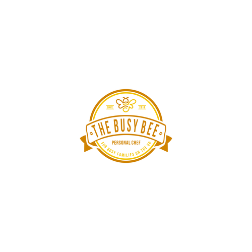 Design a neat clean fun logo for personal chef service as a bee. The ...