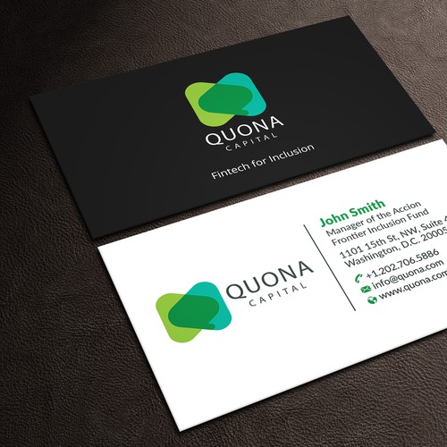 Quona Capital Business Card | Business card contest