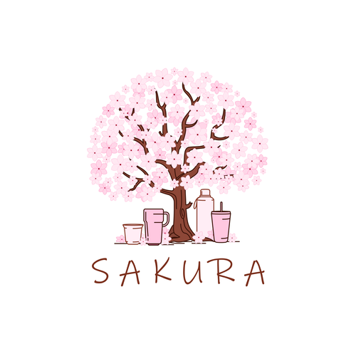 Designs | Design a logo that related to Sakura tree | Logo design contest