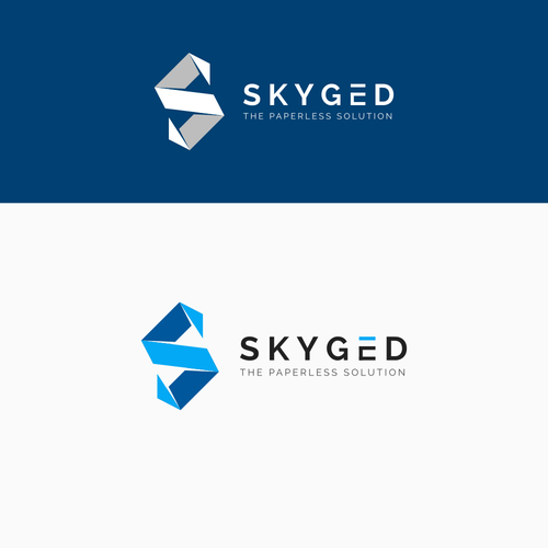 SKYGED looks for the best logo for his paperless solution #geek | Logo ...