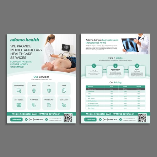 Designs | Design a beautiful one-pager for a health tech startup ...