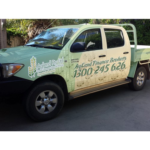 Creative Car Signage for Finance Company work ute | Signage contest