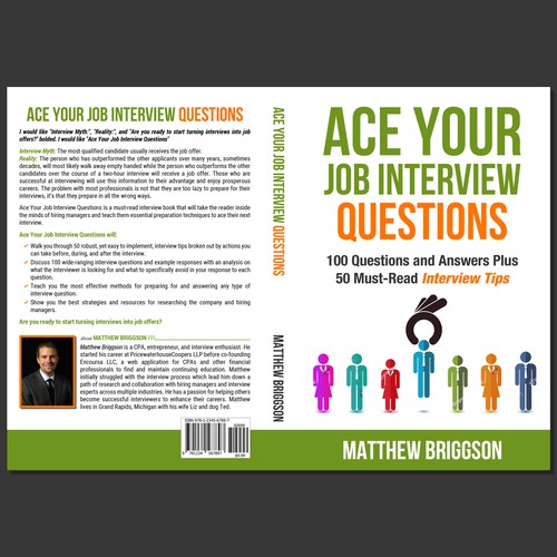 Design a book cover for a job interview book. | Book cover contest