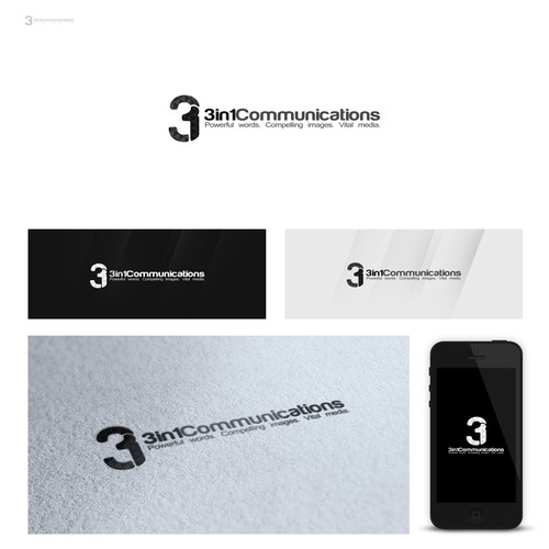 logo for 3 in 1 Communications | Logo design contest