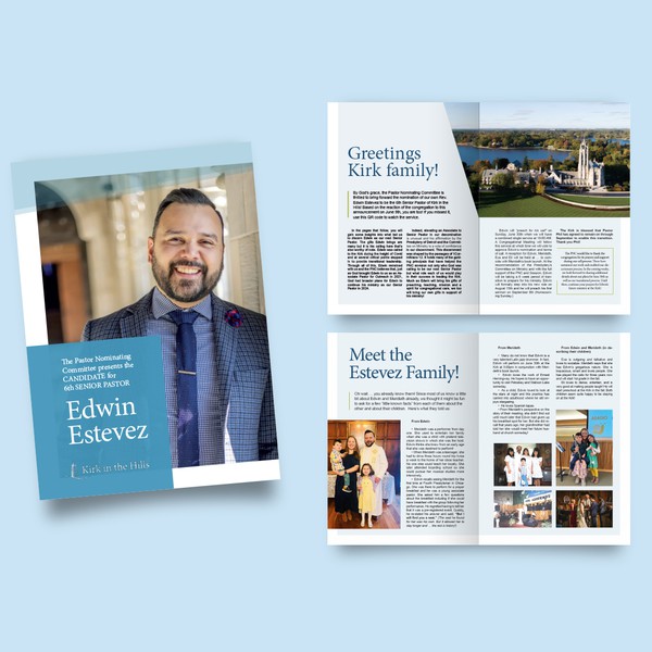 Design 3-page pdf (front page, content page, about us page) for online ...