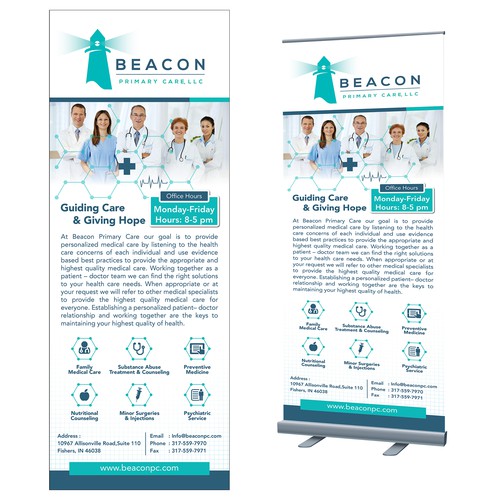 Design a medical office standing banner | Signage contest