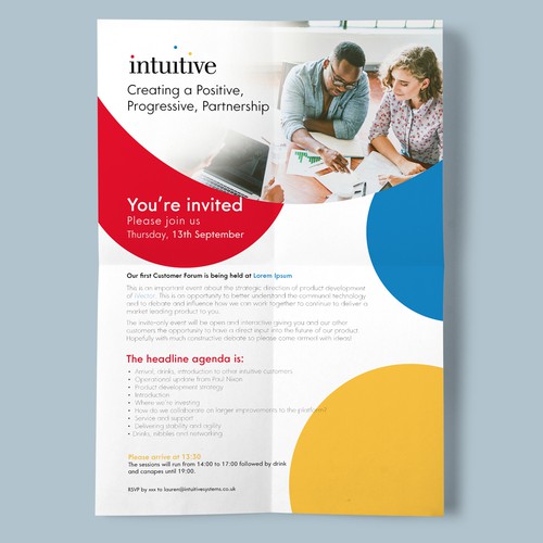 Simple invite for customer event | Card or invitation contest