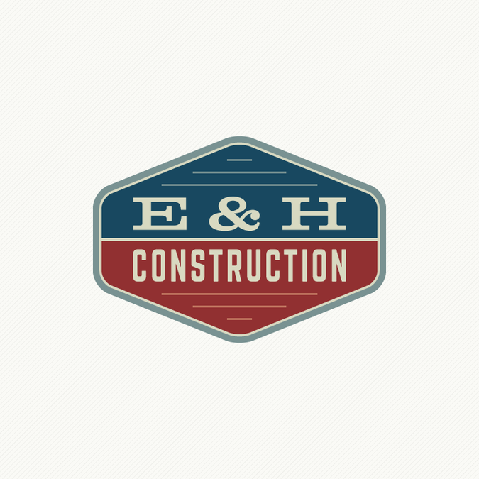 I'm looking for a great vintage, stately construction logo for E & H ...