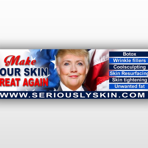 Creative billboard for Seriously Skin Medical Spa | Signage contest