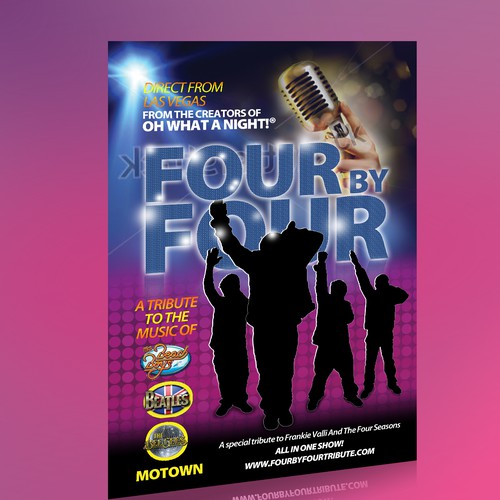 Four By Four - Concert Tour Poster for Brand New Show | Postcard, flyer ...